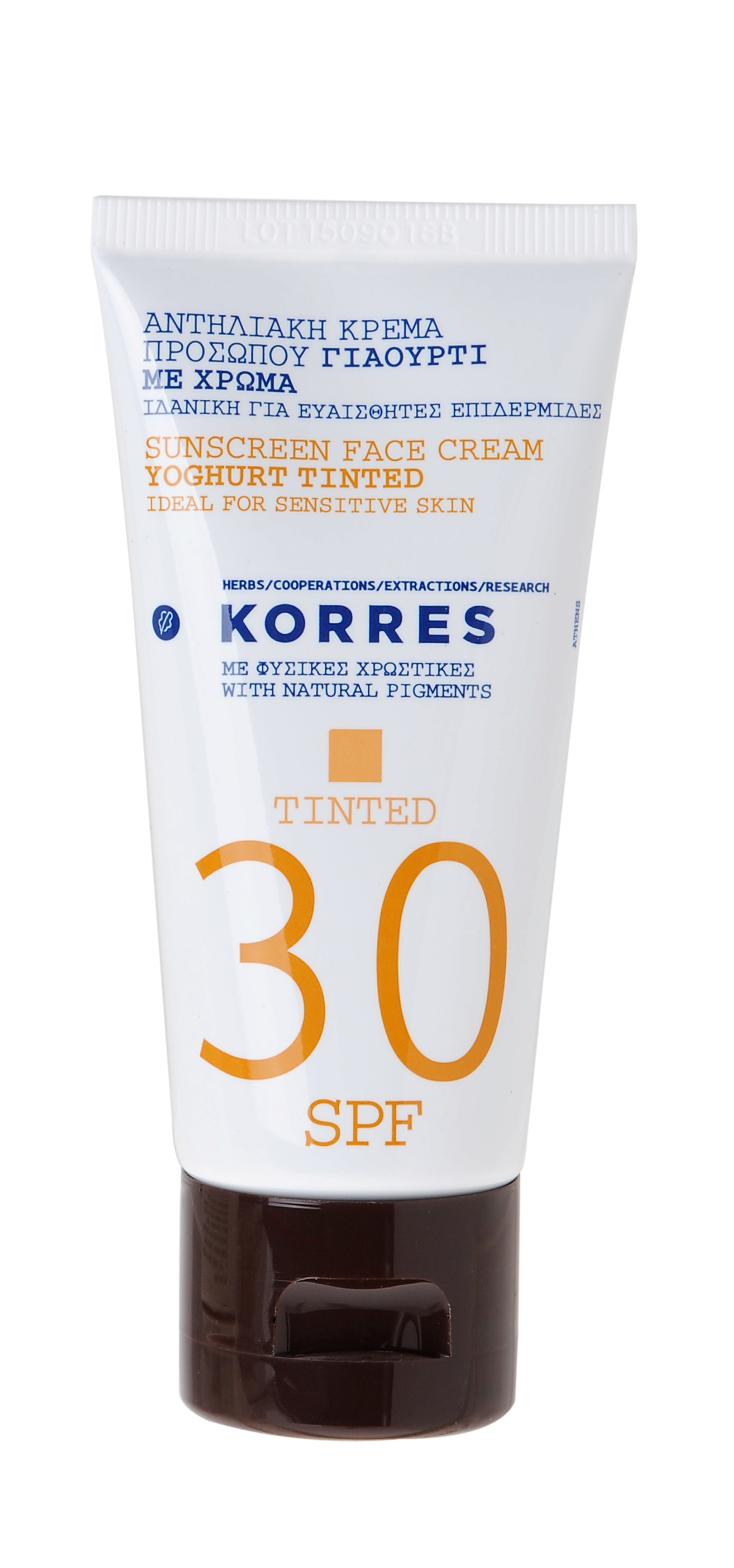 KORRES Sunscreen Face Cream Yoghurt Tinted SPF 30, tónovací opalovací ...