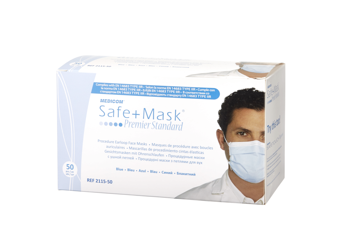 Medicom Safe Mask Premier Standard ústenka, světle modrá, 50 ks ...
