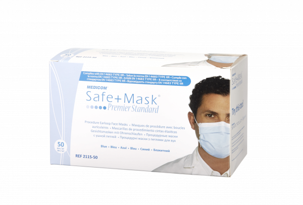 Medicom Safe Mask Premier Standard ústenka, světle modrá, 50 ks ...