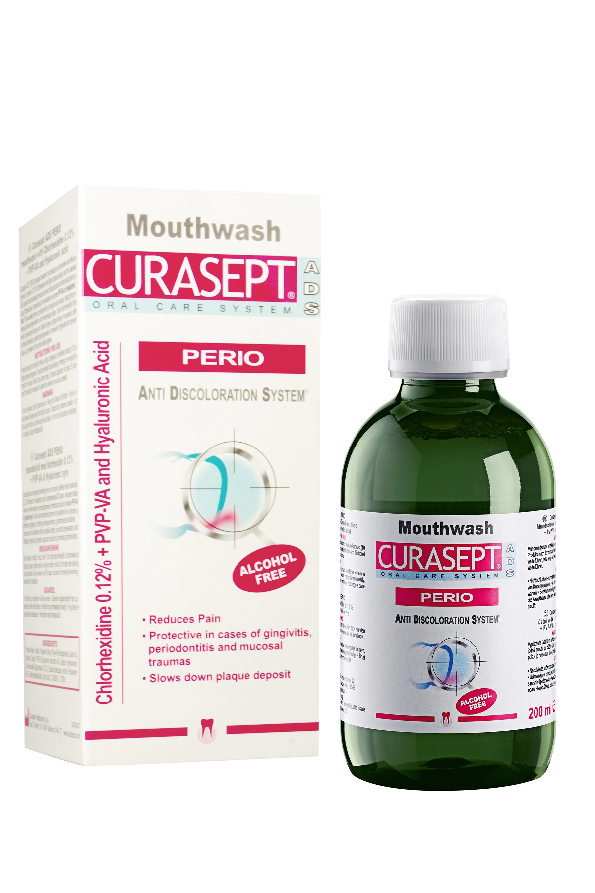 Curaprox Curasept ADS PERIO ústní voda s CHX 0,12%, 200 ml - Profimed.cz