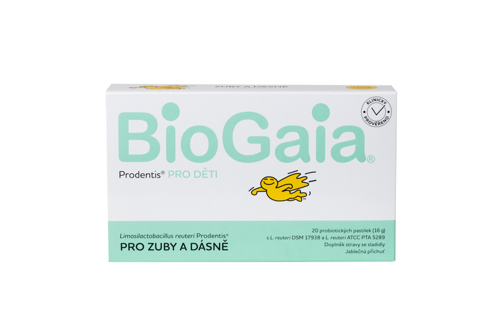 BioGaia ProDentis orální probiotikum pro děti, 20 pastilek - Profimed.cz