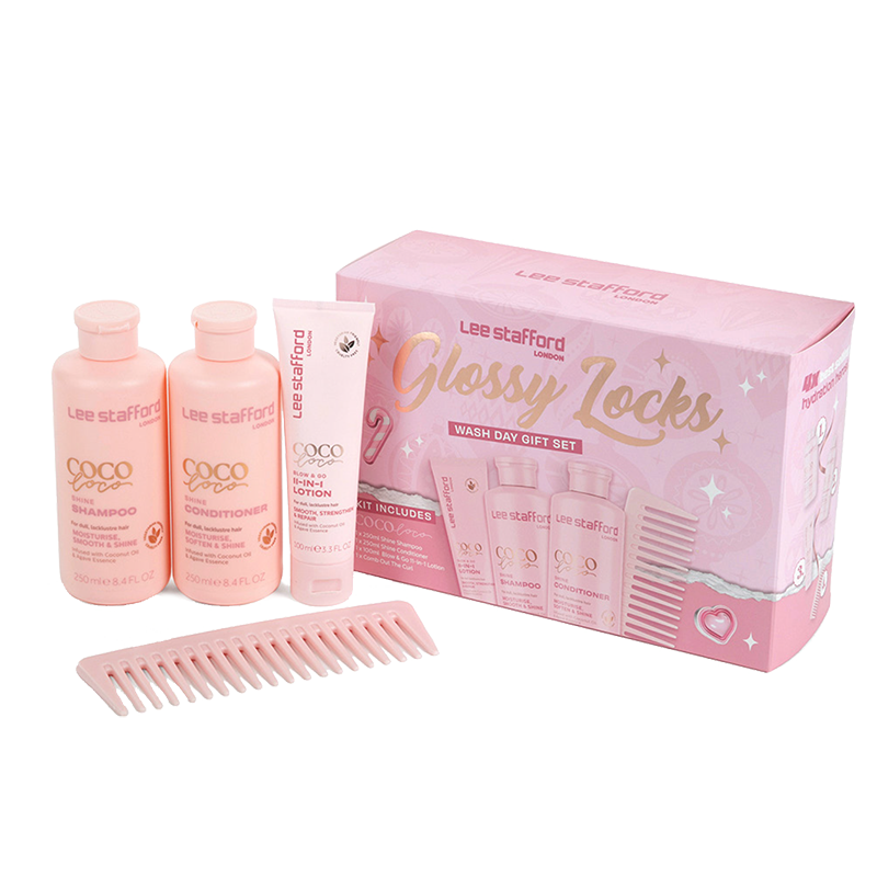 Lee Stafford Glossy Locks Coco Loco Wash Day Kit, dárková sada ...